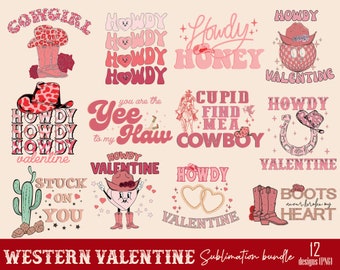 Cowgirl Valentine Png - Etsy