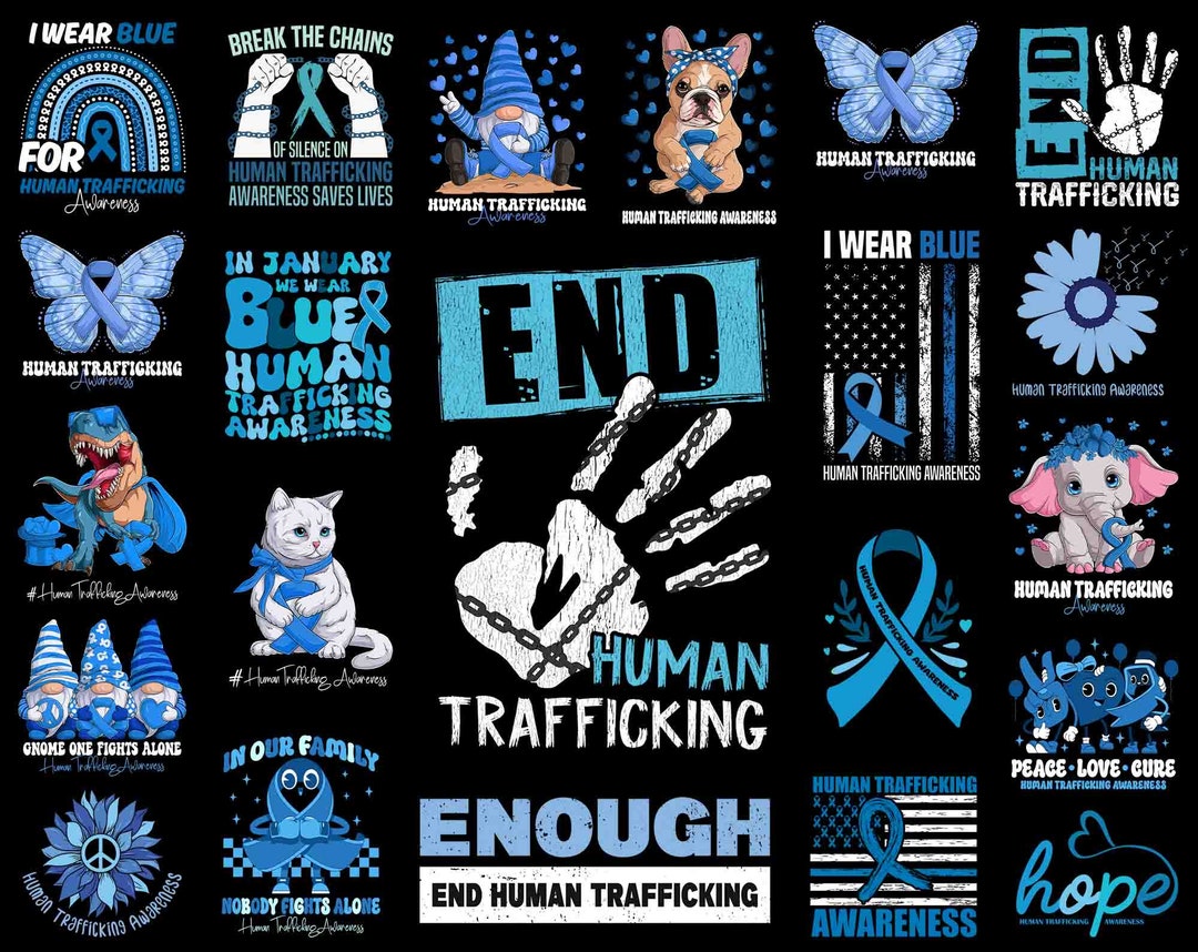Human Trafficking Awareness Png Bundle, Human Trafficking Awareness Day ...