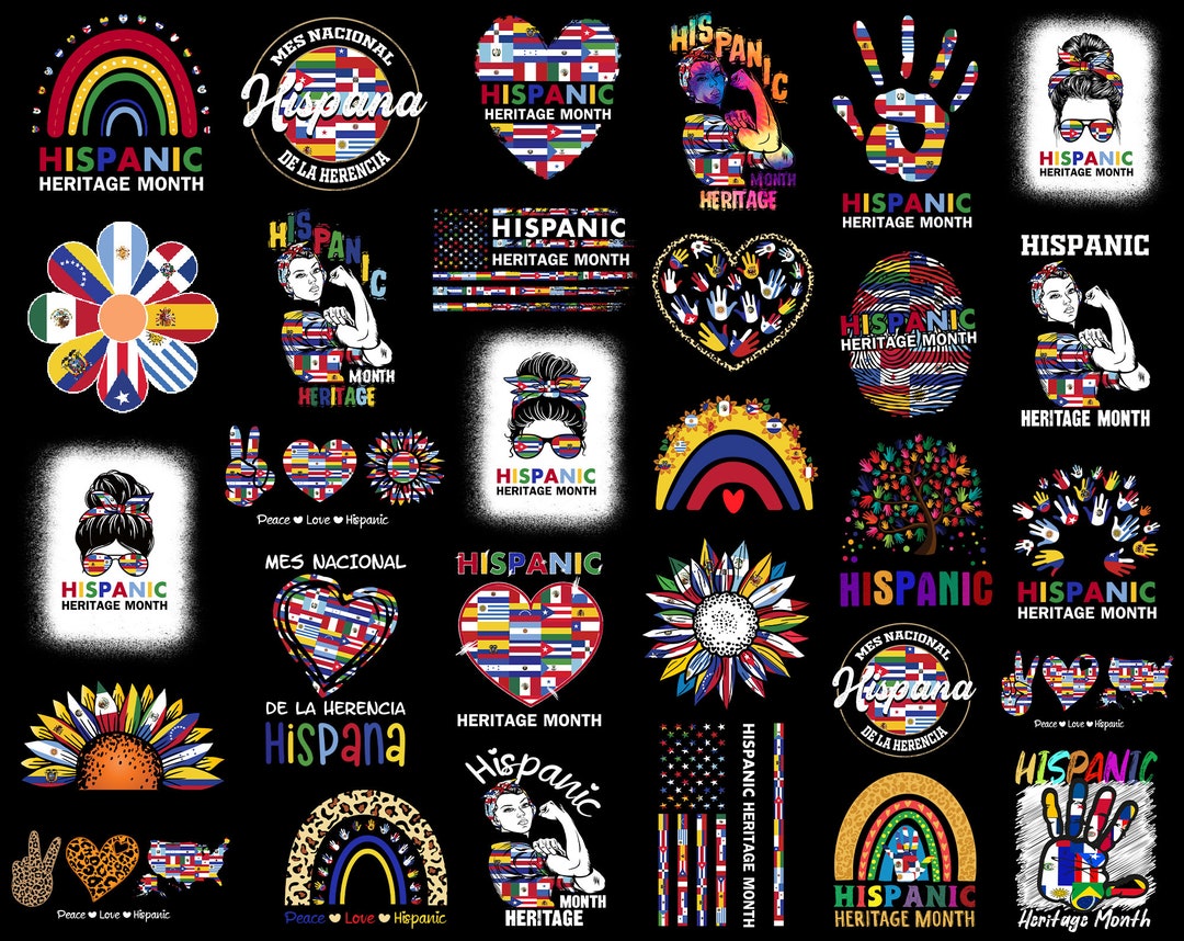 National Hispanic Heritage Month Svg Bundle, Hispanic Heritage Svg ...