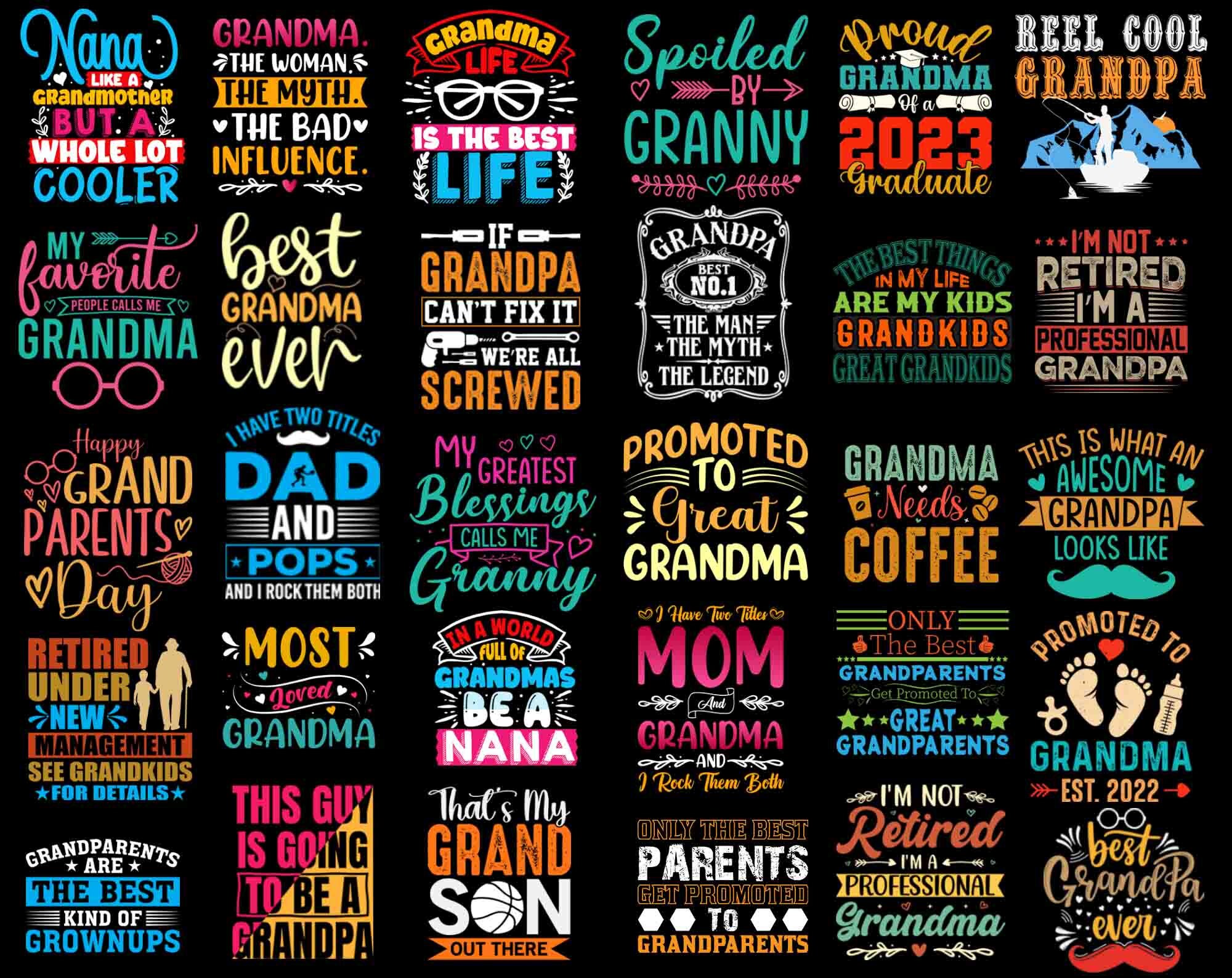 Grandparents Day Svg Bundle, Grandpa Svg, Grandkids Svg, Grandma Life ...