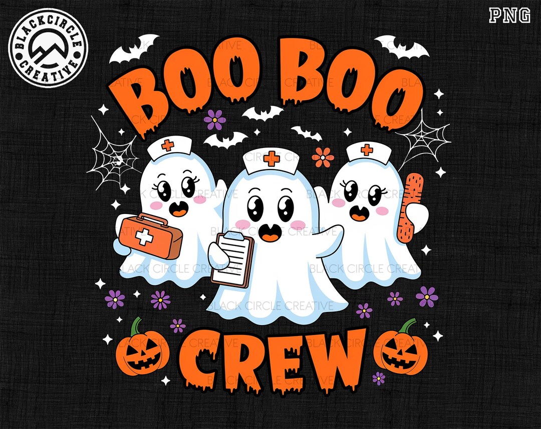 Boo Boo Crew Png, Halloween Nurse Png, Nurse Life Png, Nursing Png ...