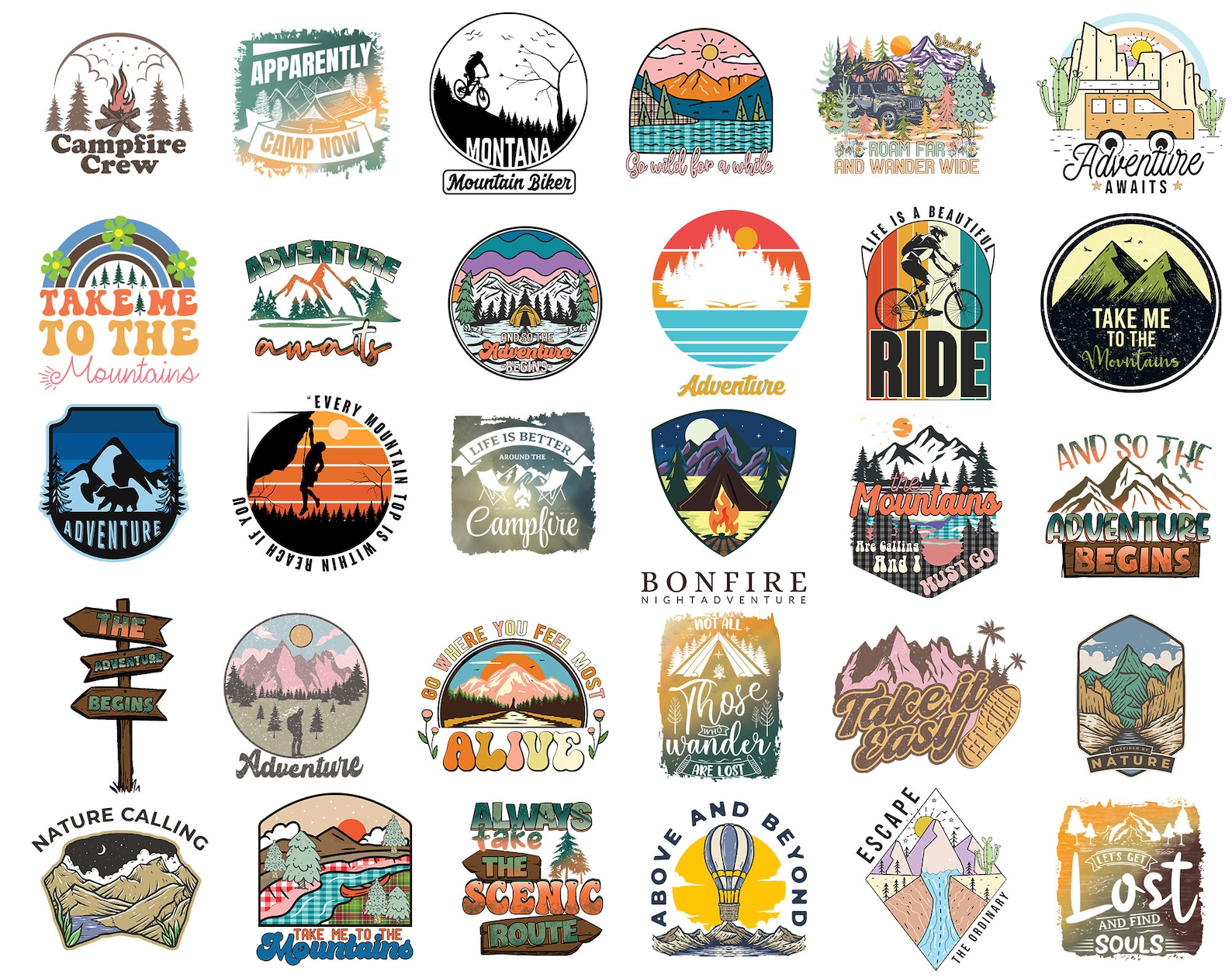 100+ Adventure Png Bundle, Mountain Adventure Png, Mountain Png, Hiking ...