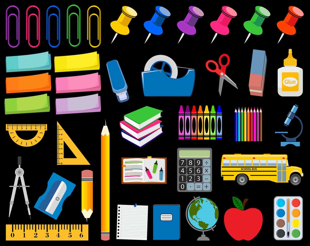 School Supplies Svg Bundle, Back to School Svg, School Supplies Svg ...