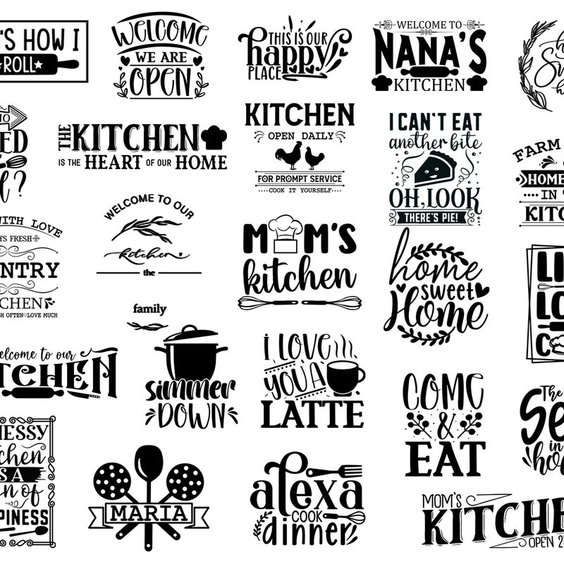 Kitchen Svg - Etsy