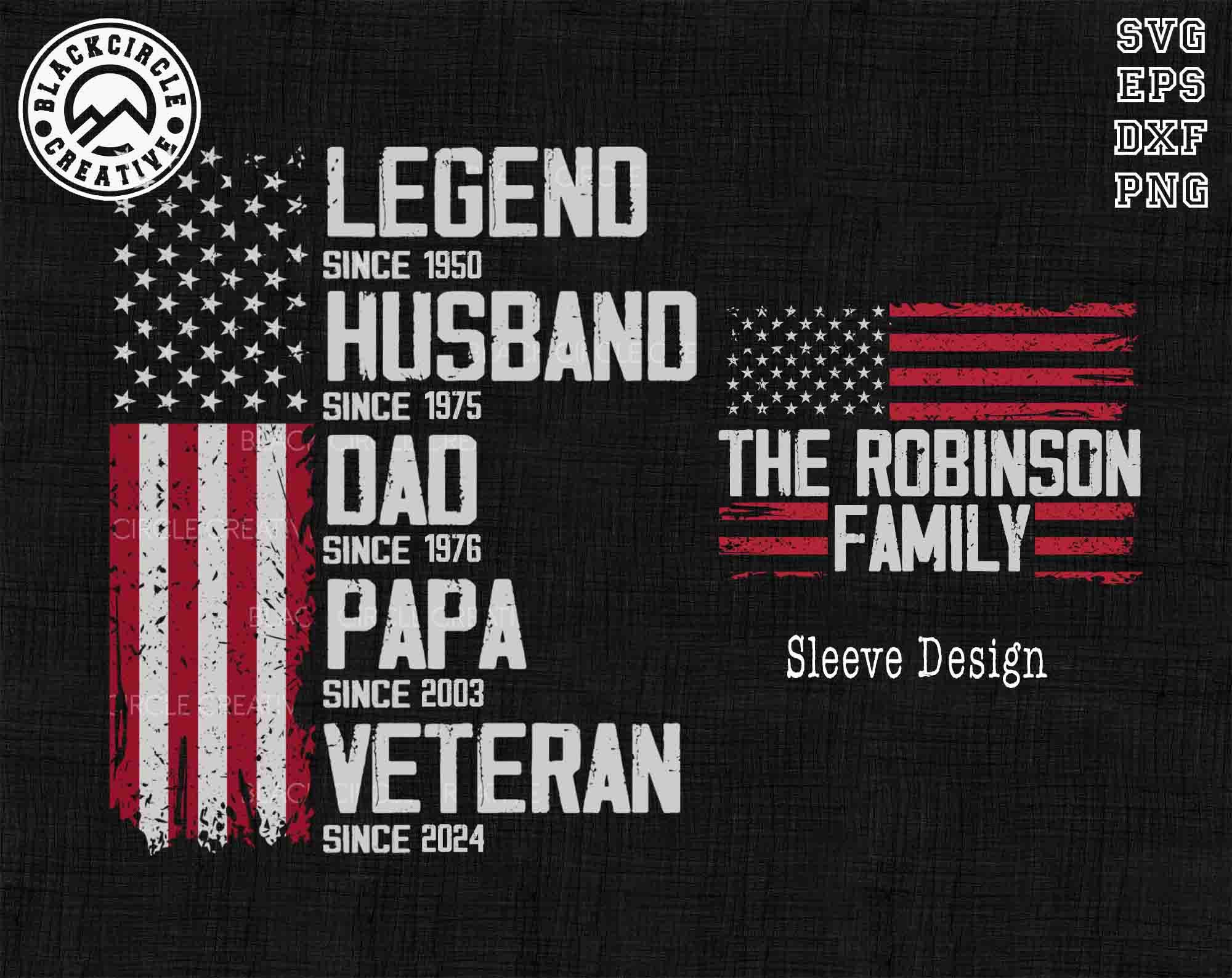 Personalized Dad Svg, Custom Family Name Svg, Legend Husband Dad Papa ...