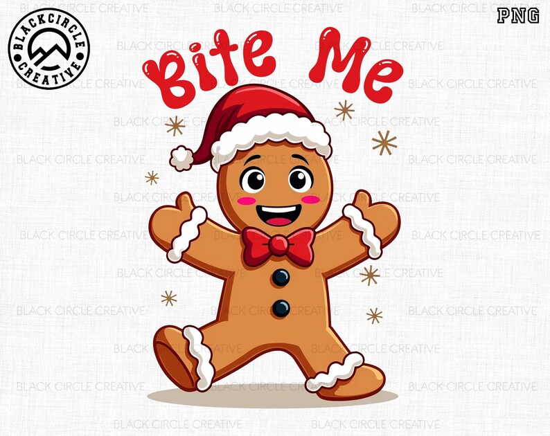 Bite Me Gingerbread Png, Christmas Cookie Png, Gingerbread Man Png ...