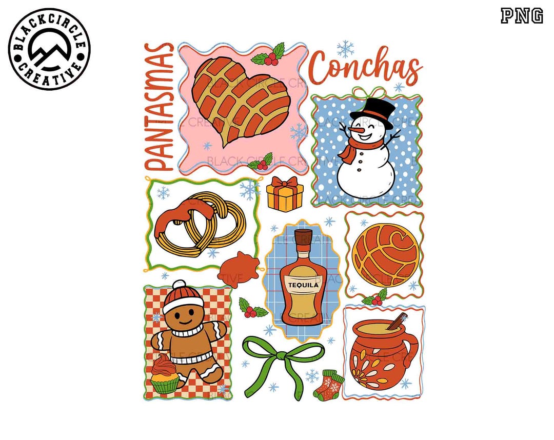 Merry Christmas Conchas Png, Christmas Pantasmas Png, Spanish Xmaspng ...