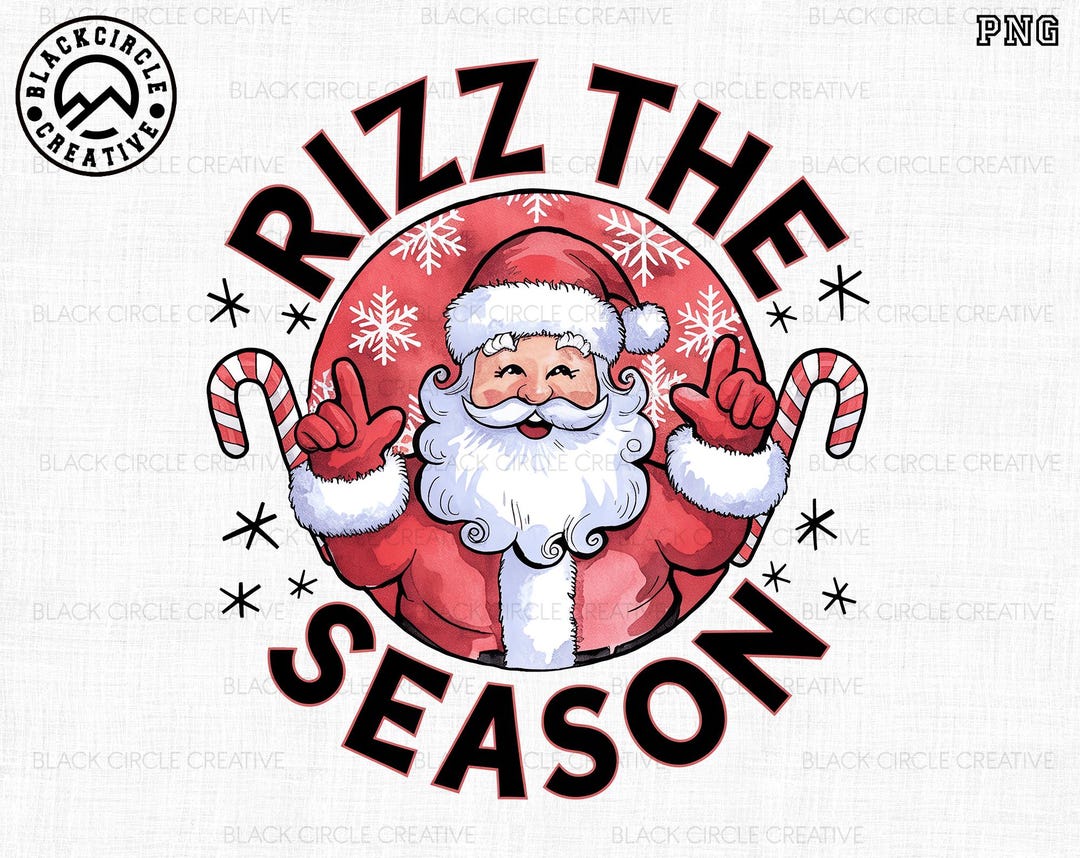 Rizz the Season Png, Skibidi Rizzmas Png, Merry Rizzmas Png, Santa Bruh ...