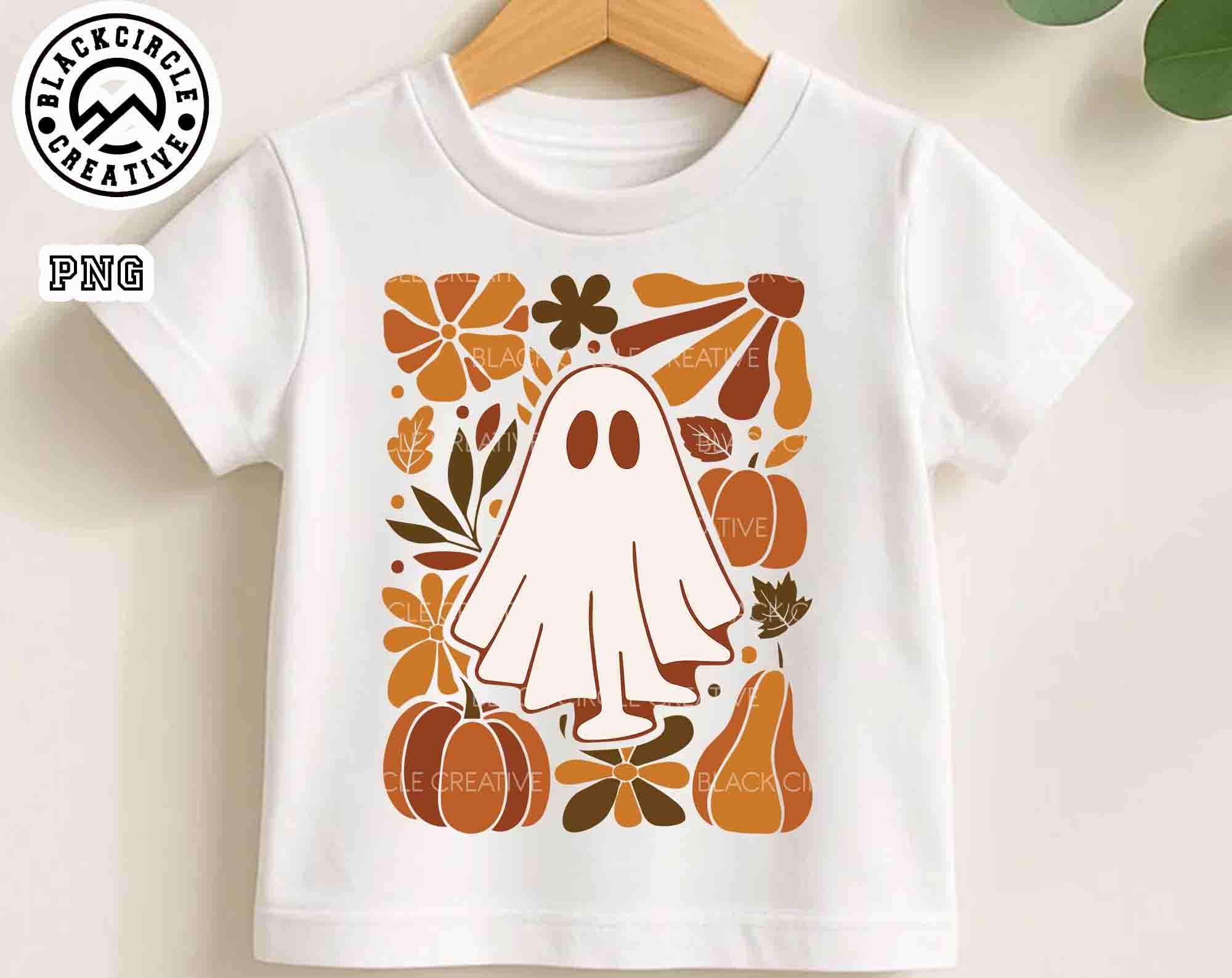 Halloween Fall Ghost Boho Floral Png, Halloween Ghost Png, Spooky Witch ...