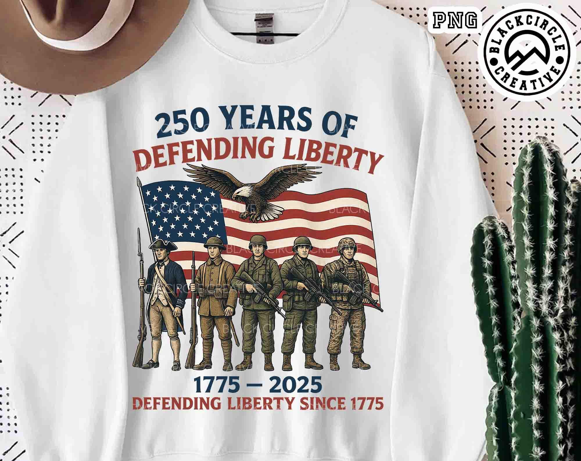 250 Years of Defending Liberty Png, 1775 2025 Png, Defending Liberty ...