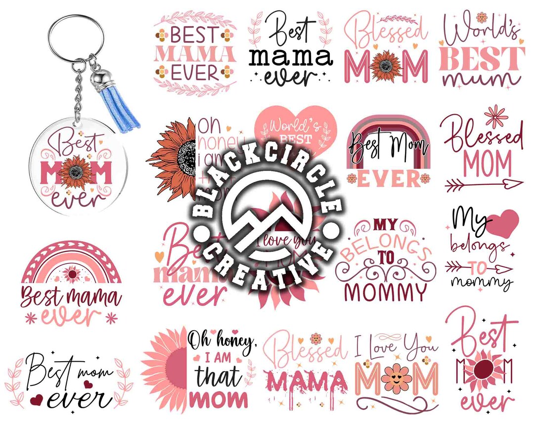 Mothers Day Keychain Svg, Mom Keychain Svg, Acrylic Keychain Svg ...