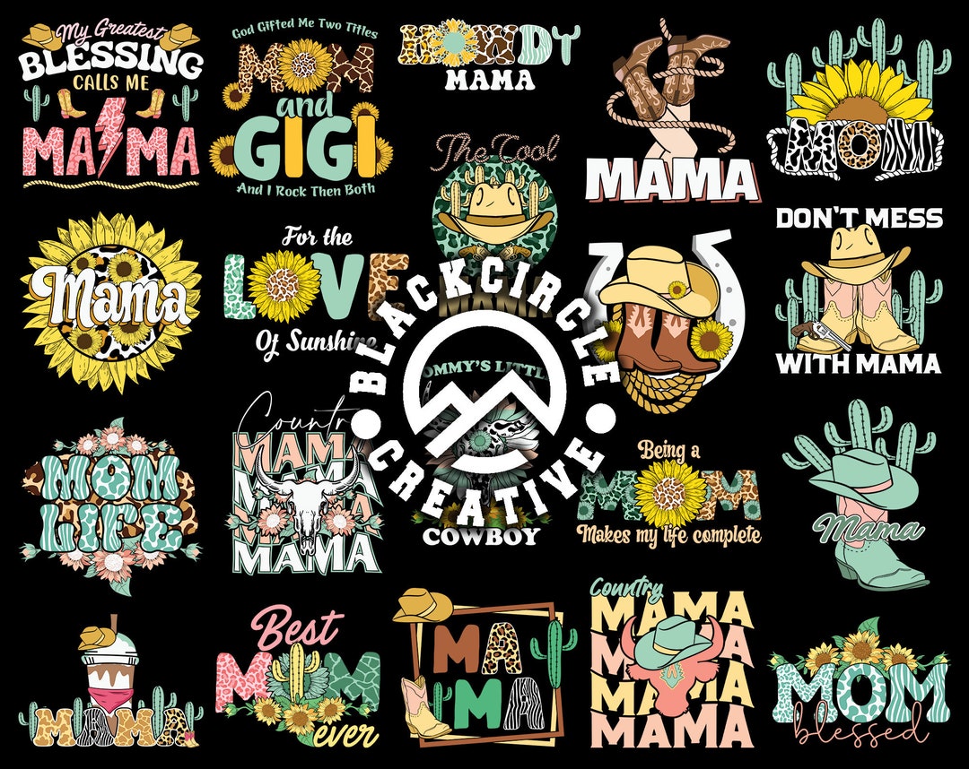 Western Mama Svg Bundle, Howdy Mama Svg, Mama Cowgirl Svg, Mom Life Svg ...