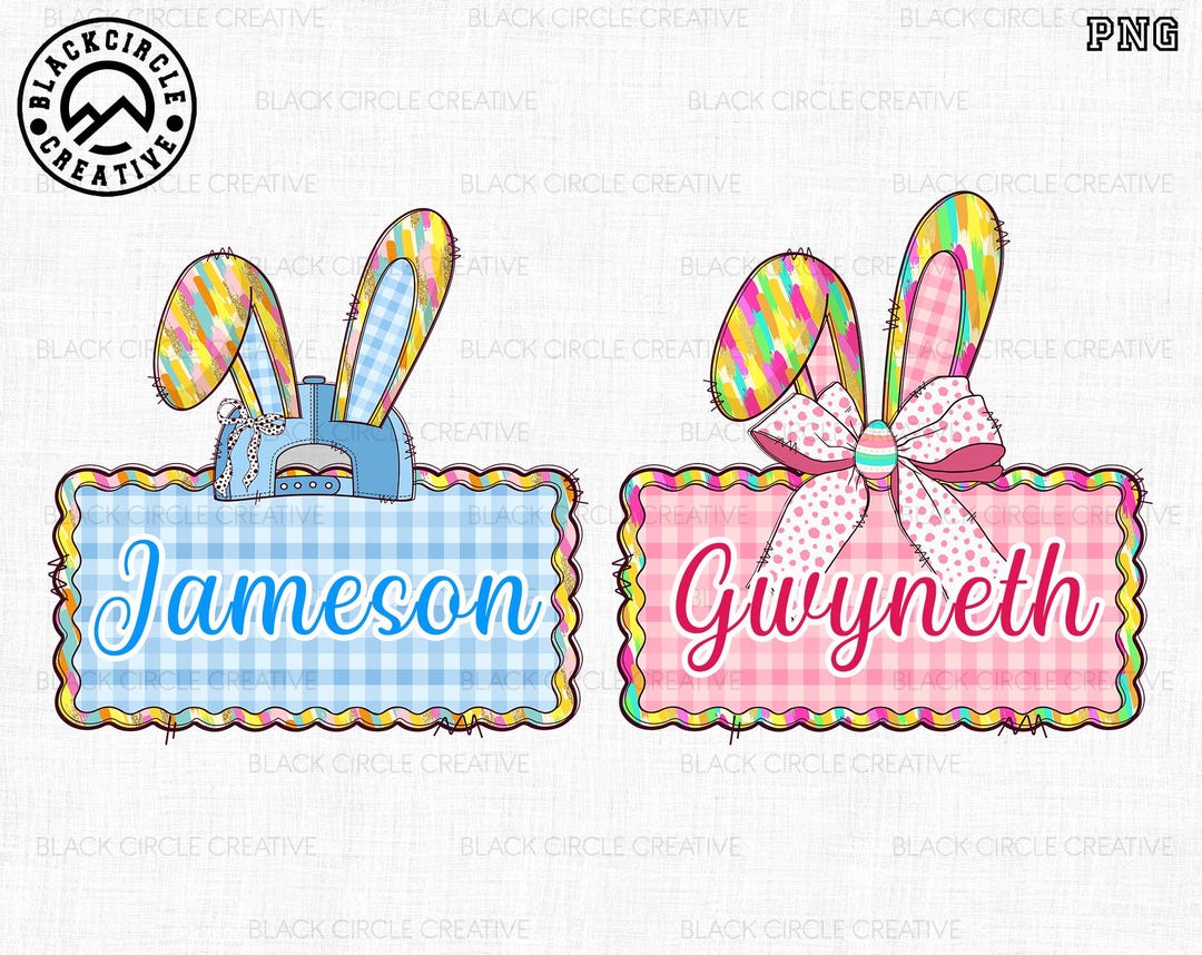 Personalized Easter Bunny Png, Custom Bunny Girl Boy Png, Happy Easter ...