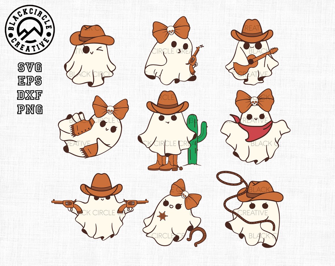 Boo Haw Svg, Western Halloween Svg, Howdy Ghouls Svg, Cowboy Ghost Svg ...