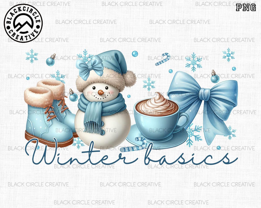 Winter Basic Png, Winter Coquette Bows Png, Snowman Png, Hello Winter ...