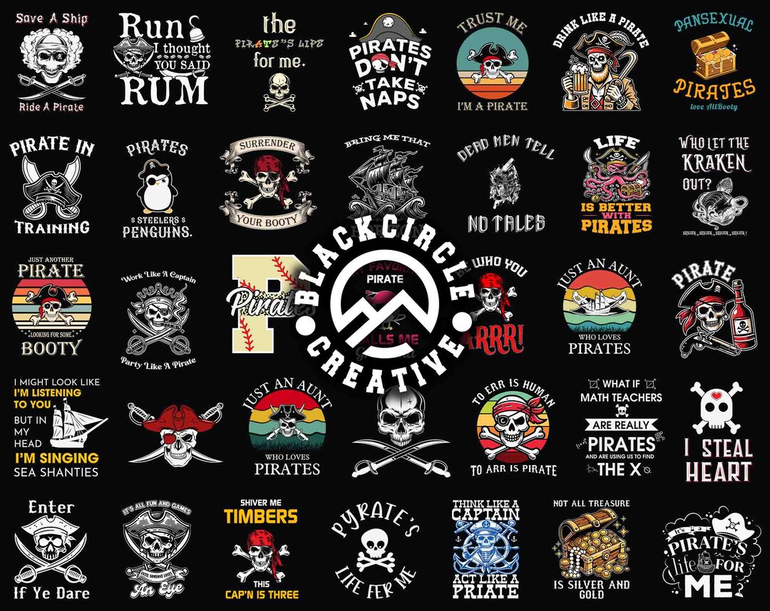 Pirate Svg Bundle, Pirate Quotes Svg, Pirate Skull Svg, Nautical Svg ...