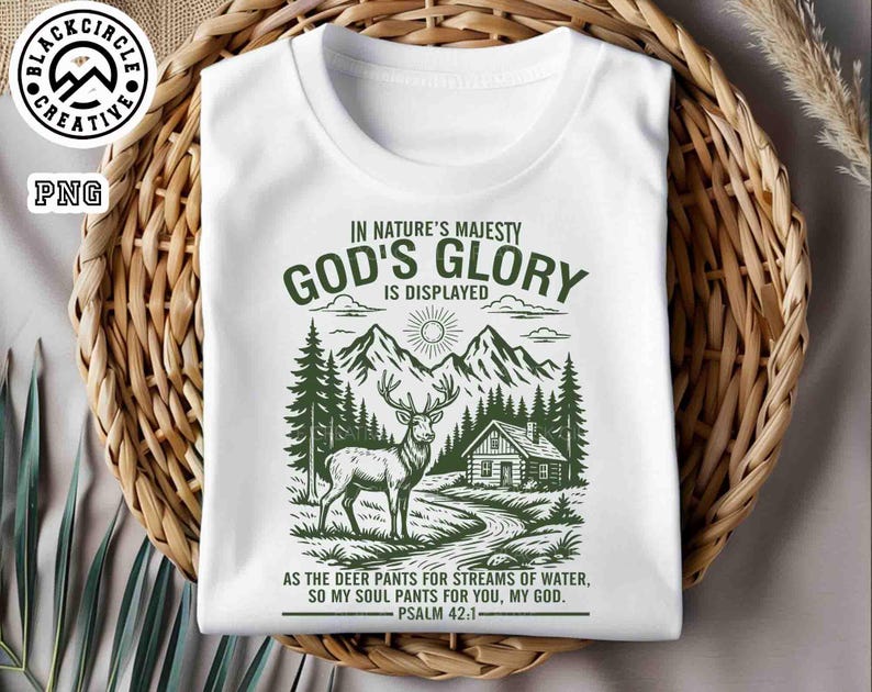 In Nature's Majesty God's Glory is Displayed, Christian Deer, Bible ...