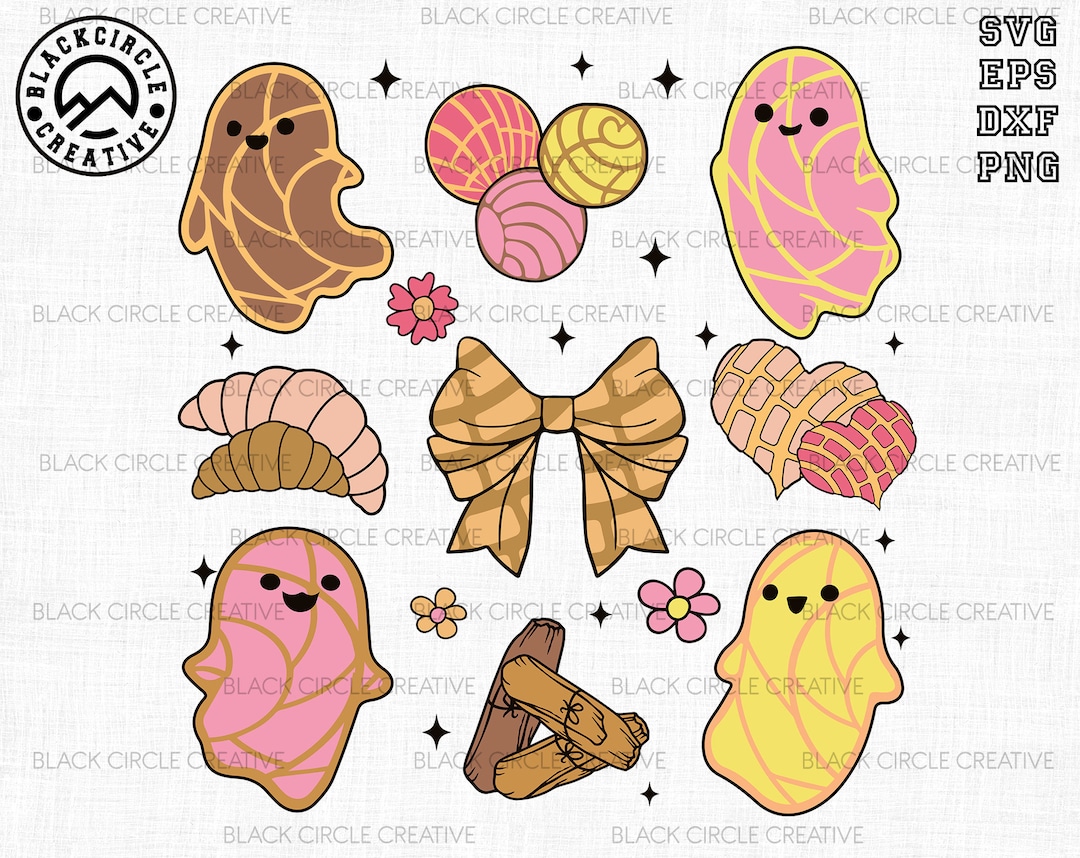 Coquette Mexican Svg, Mexican Ghost Svg, Spooky Conchas Svg, Pantasmas ...