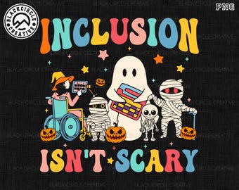 Inclusion Isn't Scary Png, SLP Halloween Png, Sped Teacher Png,skeleton ...