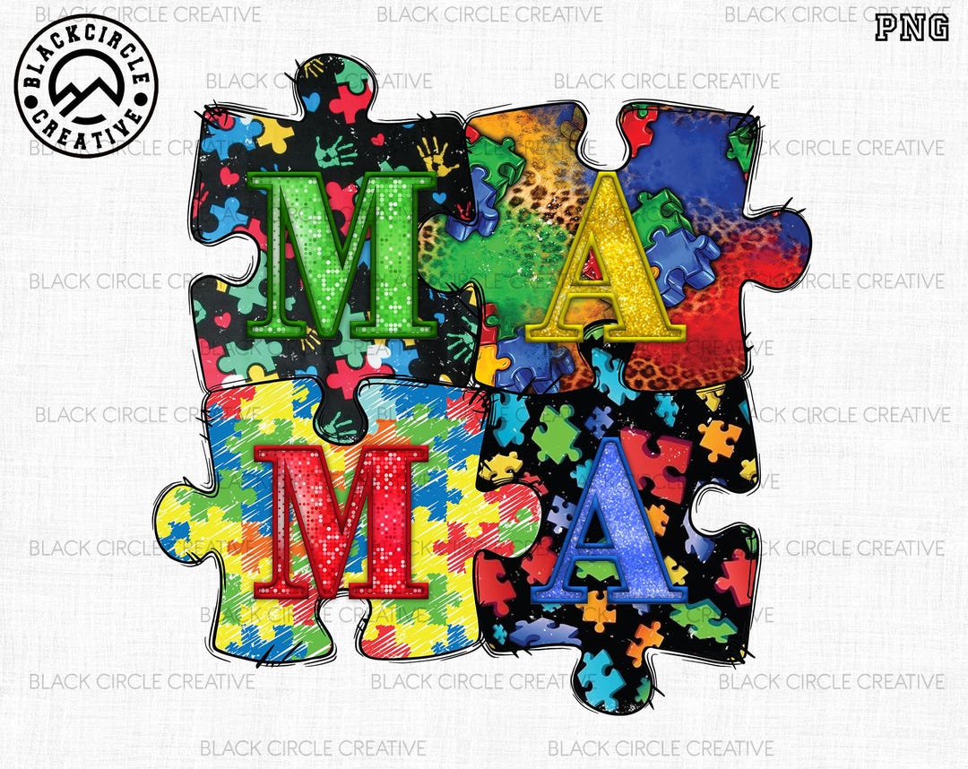 Mama Puzzle Png, Autism Mama Png, Autism Puzzle Png, Happy Mother's Day ...