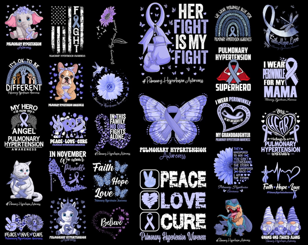 Pulmonary Hypertension Awareness Png Bundle, Pulmonary Hypertension Png ...