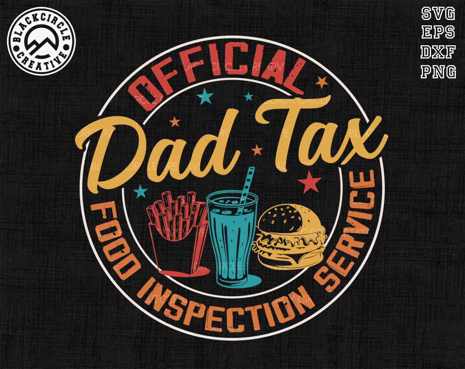 Official Dad Tax Food Inspection Service Svg, Dad Joke Svg, Trendy Dad ...