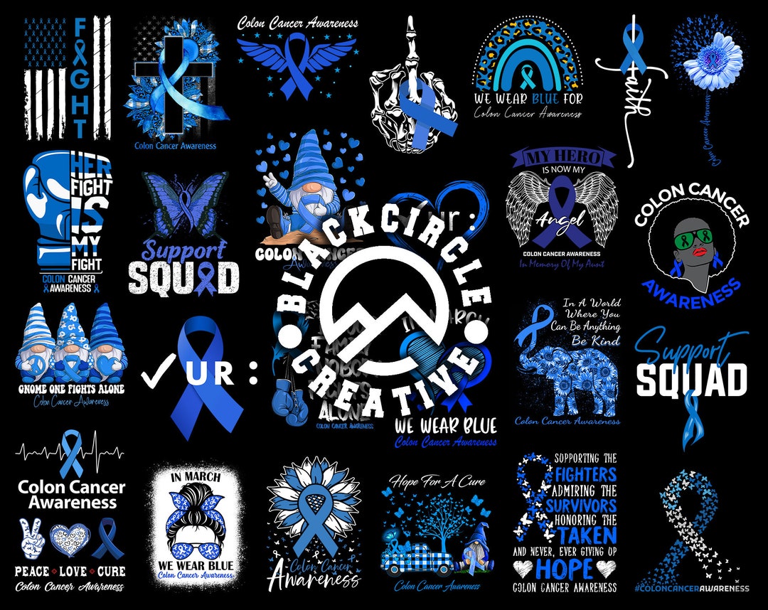 Colon Cancer Awareness Png Bundle, Cancer Ribbon Png, Cancer Awareness ...