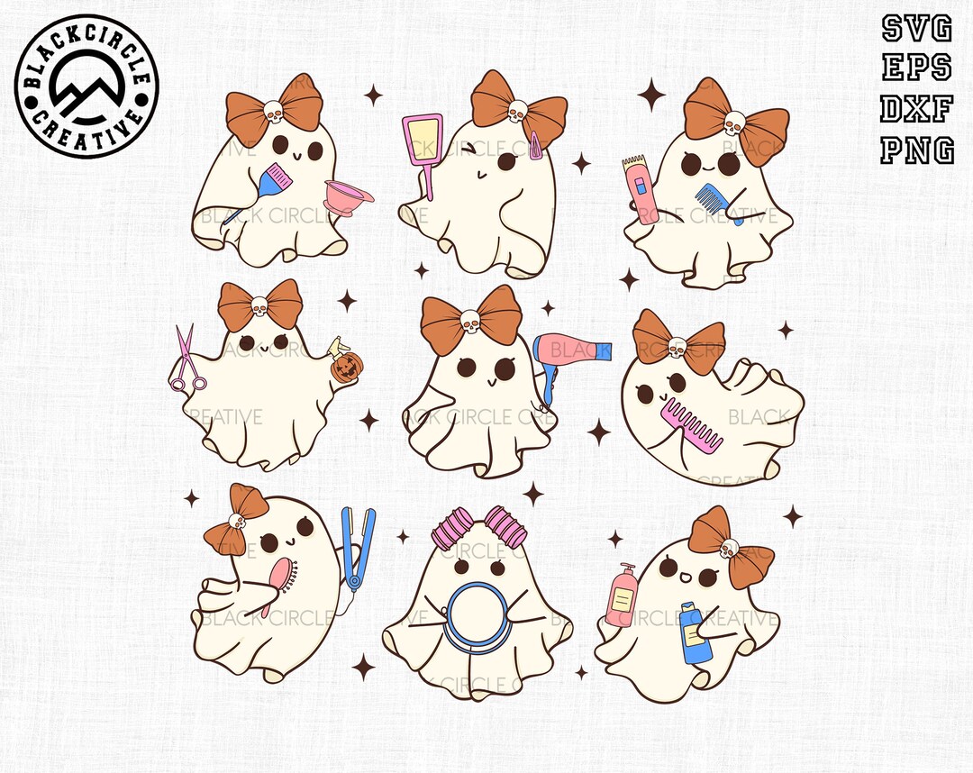 Making Hair Bootifull Svg, Hair Stylist Ghost Svg, Hair Cut Svg, Barber ...