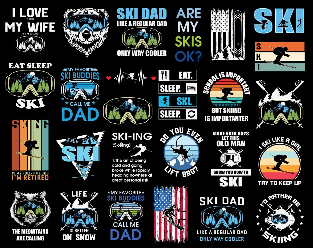 Ski Svg Bundle, Ski Helmet Svg, Ski Goggles Svg, Ski Boots Svg, Skiing ...