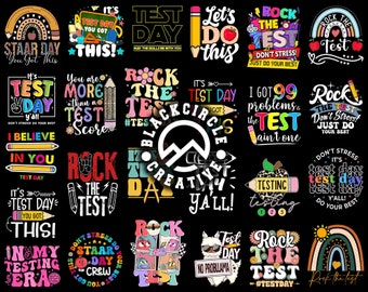 Test Day Png Bundle, Testing Day Sublimation, State Testing Png, Test ...