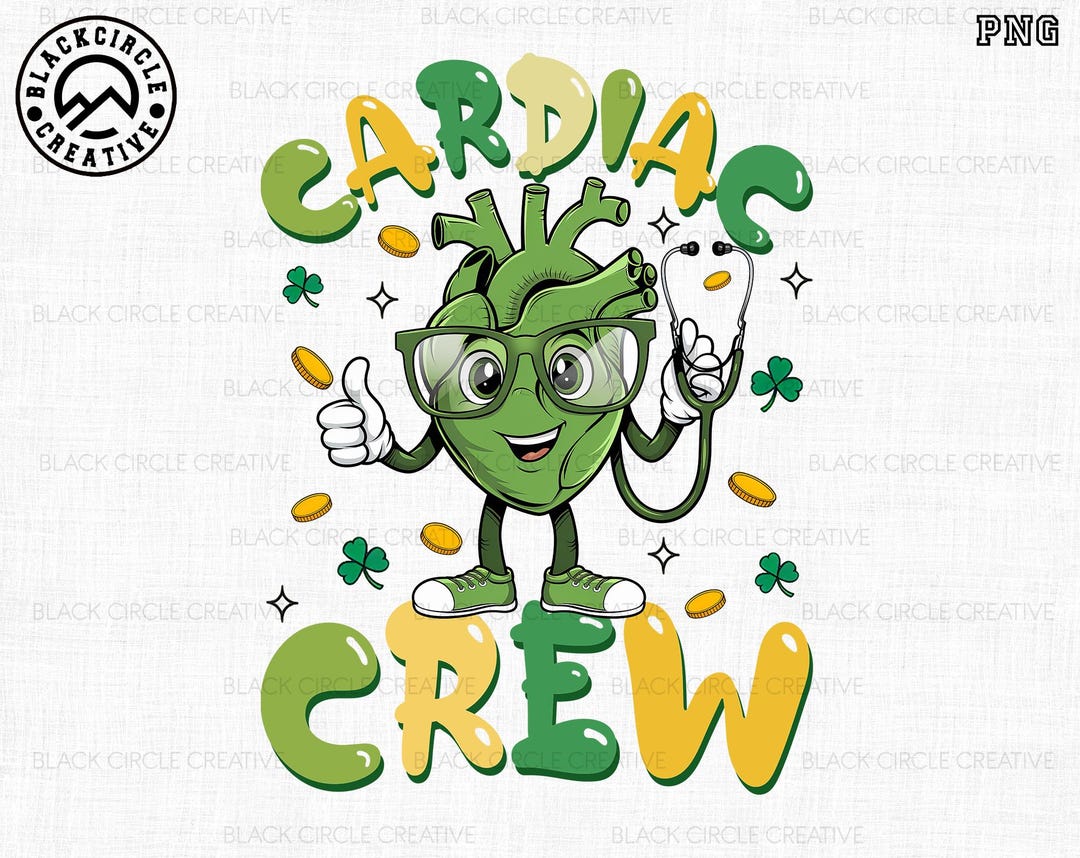 Cardiac Crew Png, Cardiovascular RN Nurse Png, Lucky Nurse Png, Clover ...