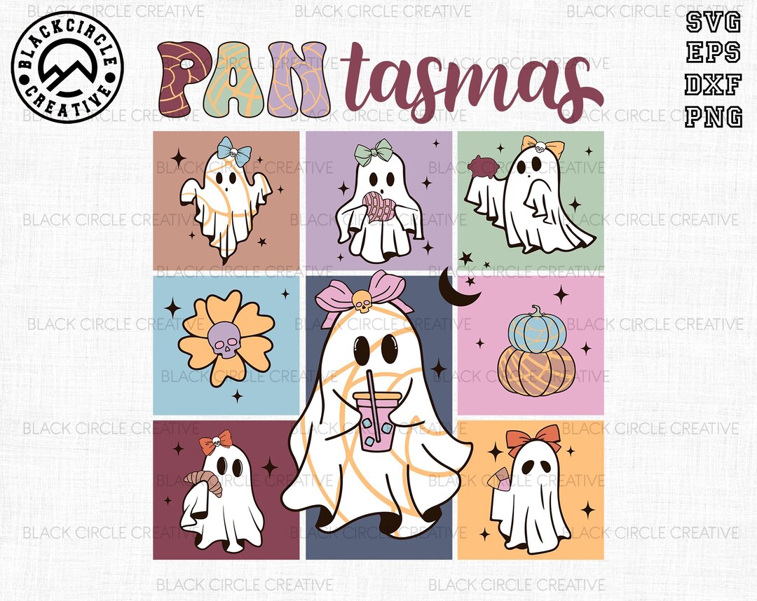 Pantasmas Svg, Cute Ghost Svg, Trick or Treat Svg, Spooky Halloween Svg ...