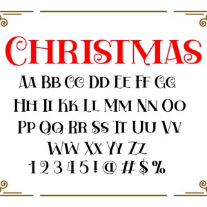 Christmas Font Bundle, Cricut Fonts, Farmhouse Fonts, Script Fonts ...