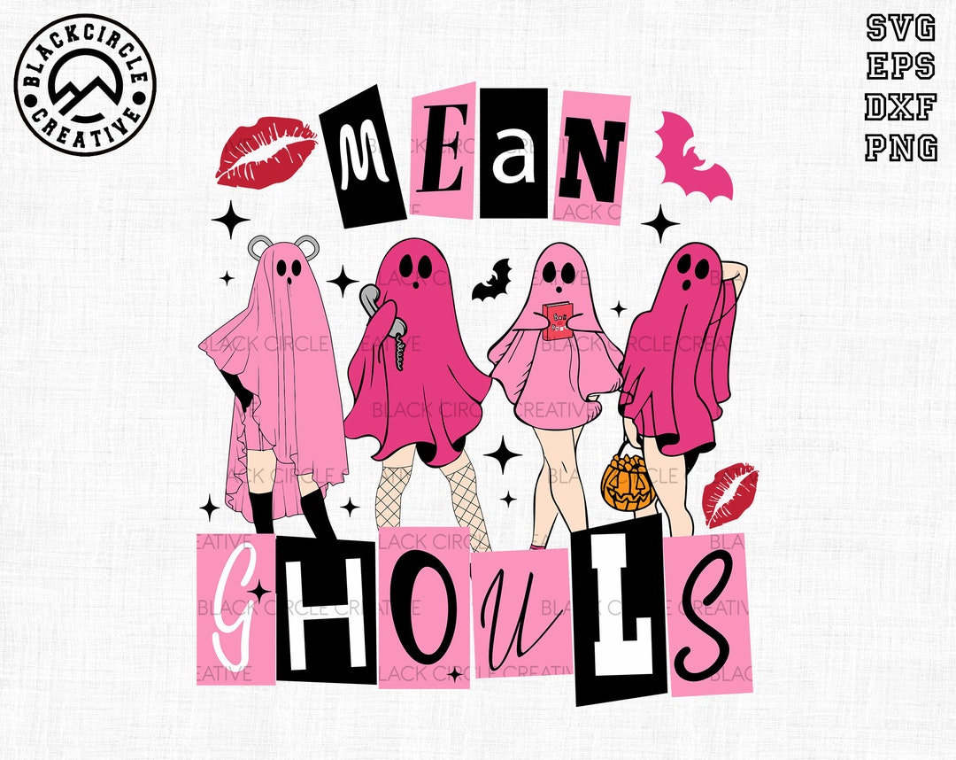 Mean Ghost Svg, Retro Halloween Svg, Ghouls Ghost Svg, Cute Ghost Svg ...