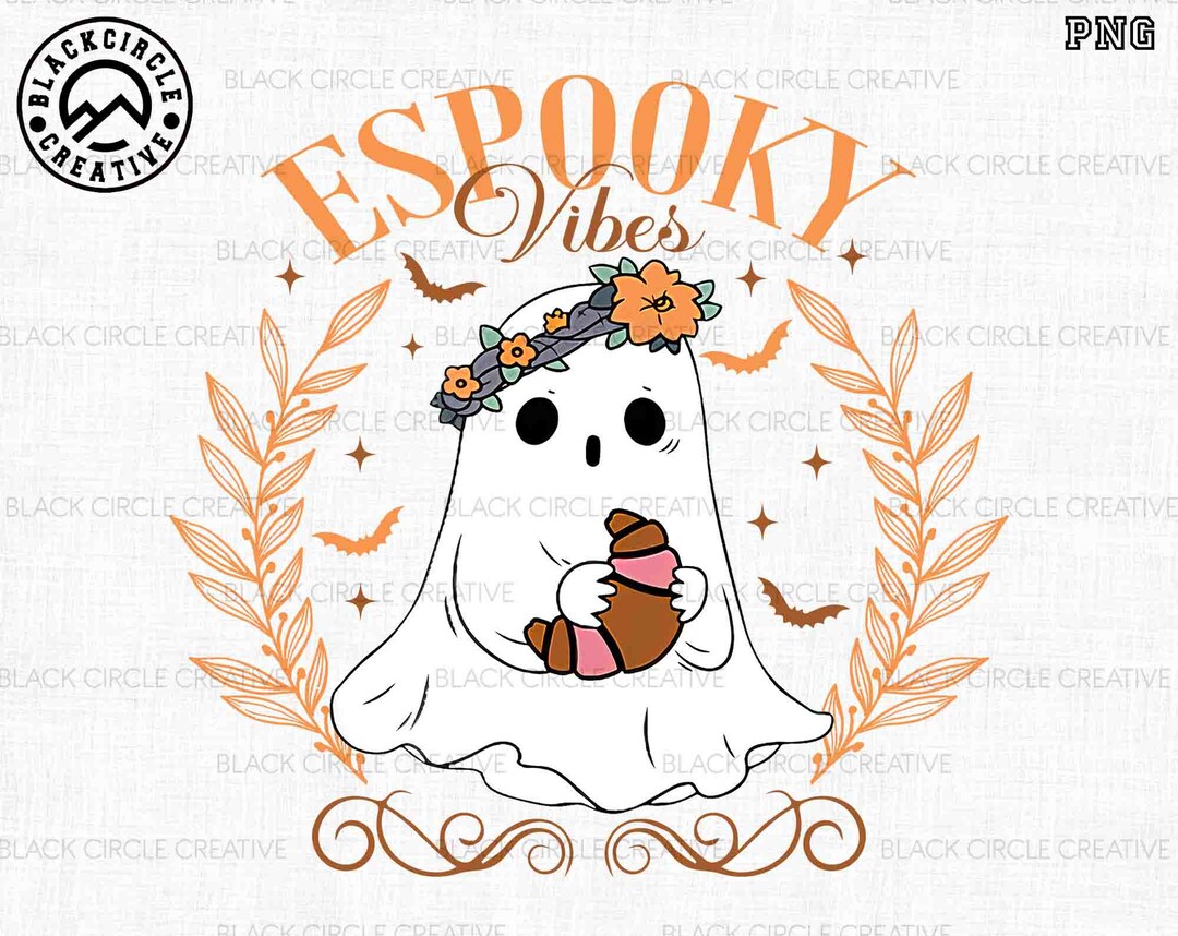 Espooky Vibes Png, Mexican Ghost Png, Mexican Conchas Ghost Png ...