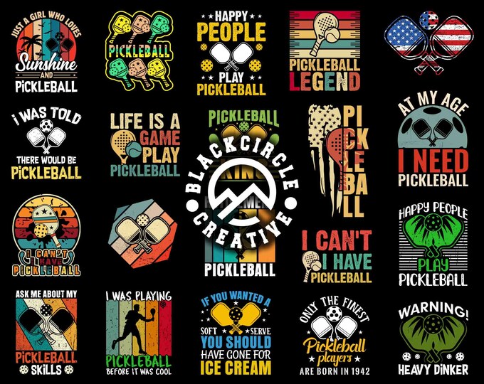 Pickleball SVG Bundle, Pickleball SVG, Pickleball Mom SVG, Pickleball ...