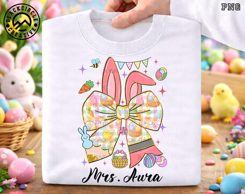 Personalized One Hoppy Teacher Png, Custom Teacher Name, Easter School ...