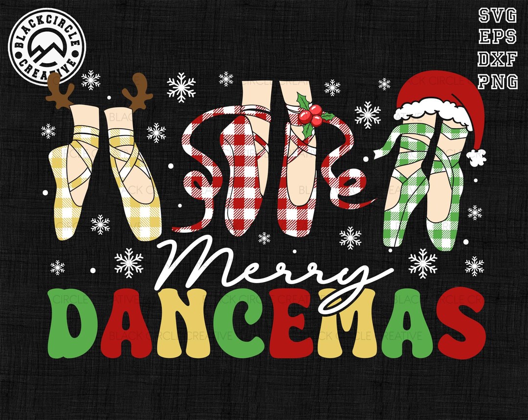 Trendy Merry Dancemas Svg, Christmas Dancer Svg, Funny Dance Svg, Santa ...