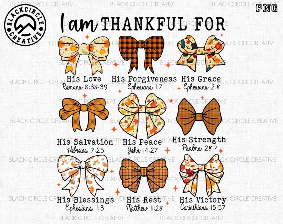 I Am Thankful for Png, Jesus Religious Png, Coquette Bow Fall Png ...