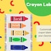 Customizable Crayon Labels - Etsy