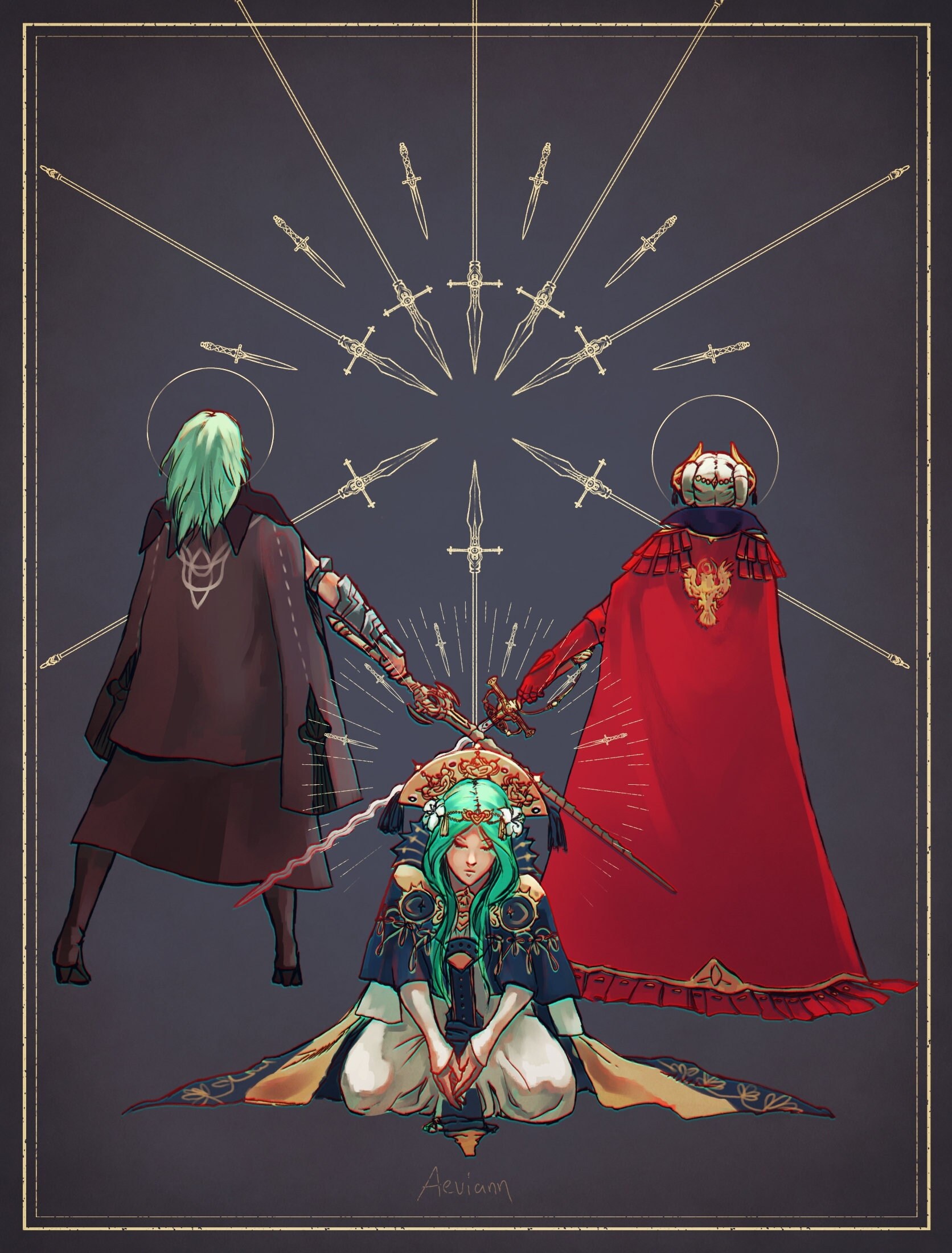 Fire Emblem Three houses Byleth and Edelgard Nesoberi + Acrylic ...