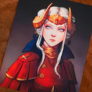 Edelgard Fire Emblem Three Houses Classic Art Portrait Art Print - Etsy