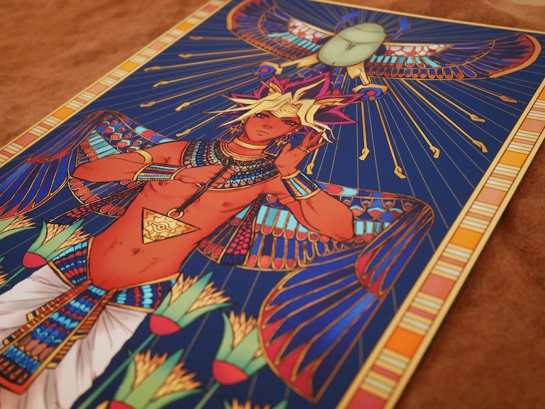 Yugioh Yami Yugi Pharaoh Atem Art Print - Etsy