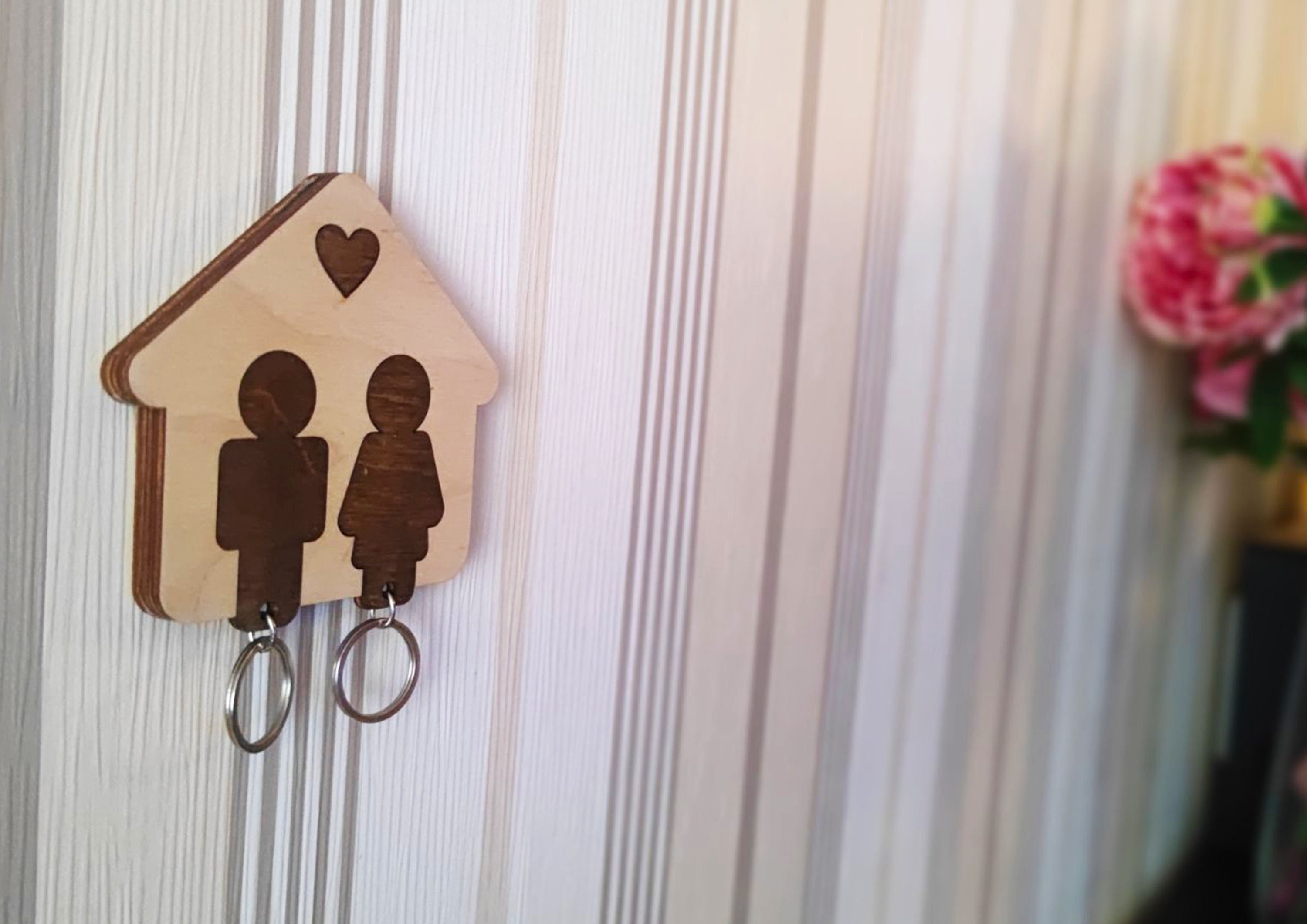 Family Keyholders I Kids and Parents Keychains I Wall Key Holder I ...