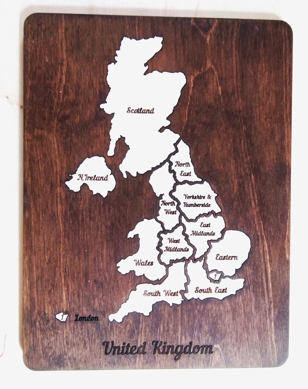 United Kingdom Map I UK Wooden Puzzle I Wooden Toy Puzzle Map | Unique ...