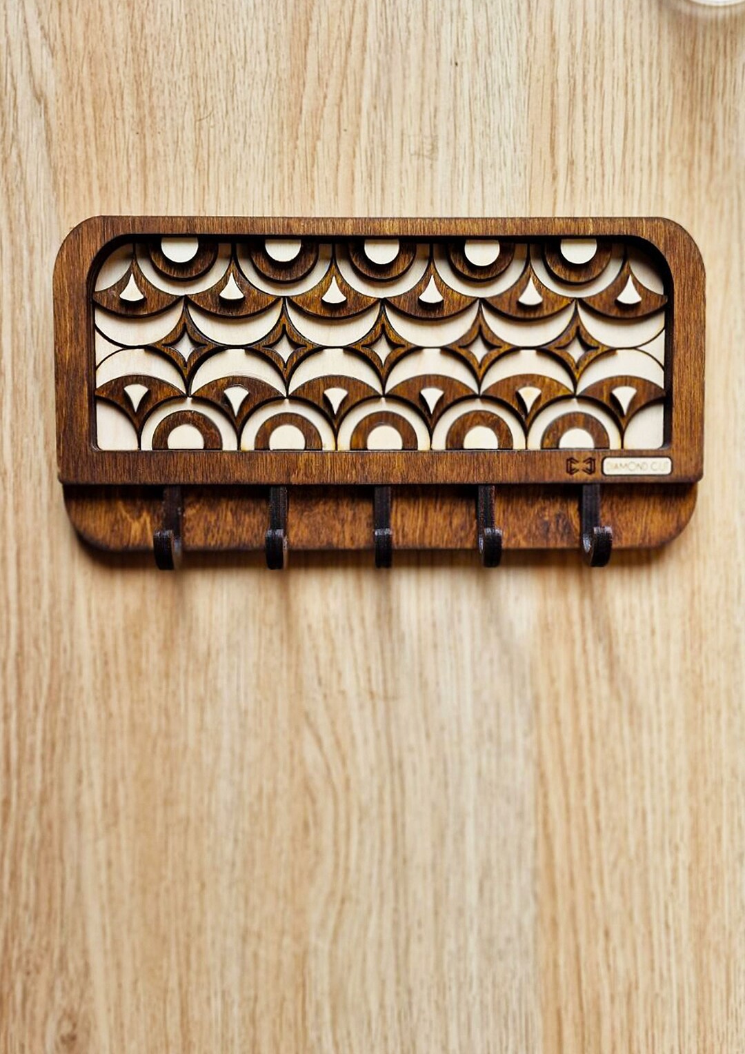 Wood Key Holder - House, Key Rack, Wall Key Holder, Key Hanger, Farm ...