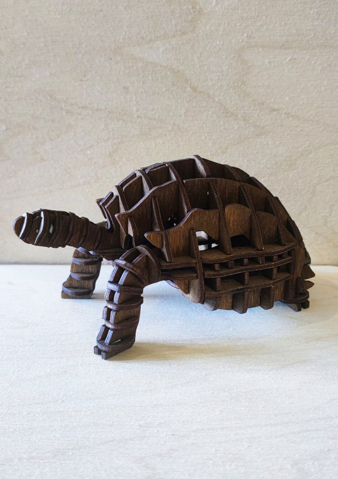 3D Wooden Turtle I Wood Toy I Educational Figure I 3D Wood Animal - Etsy