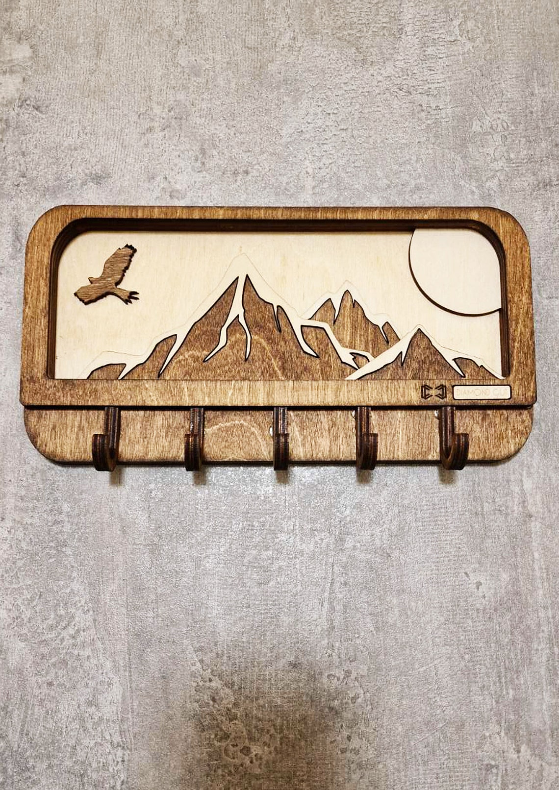 Mountains Wooden Key Holder I Home Decoration I Wall Key Chain - Etsy