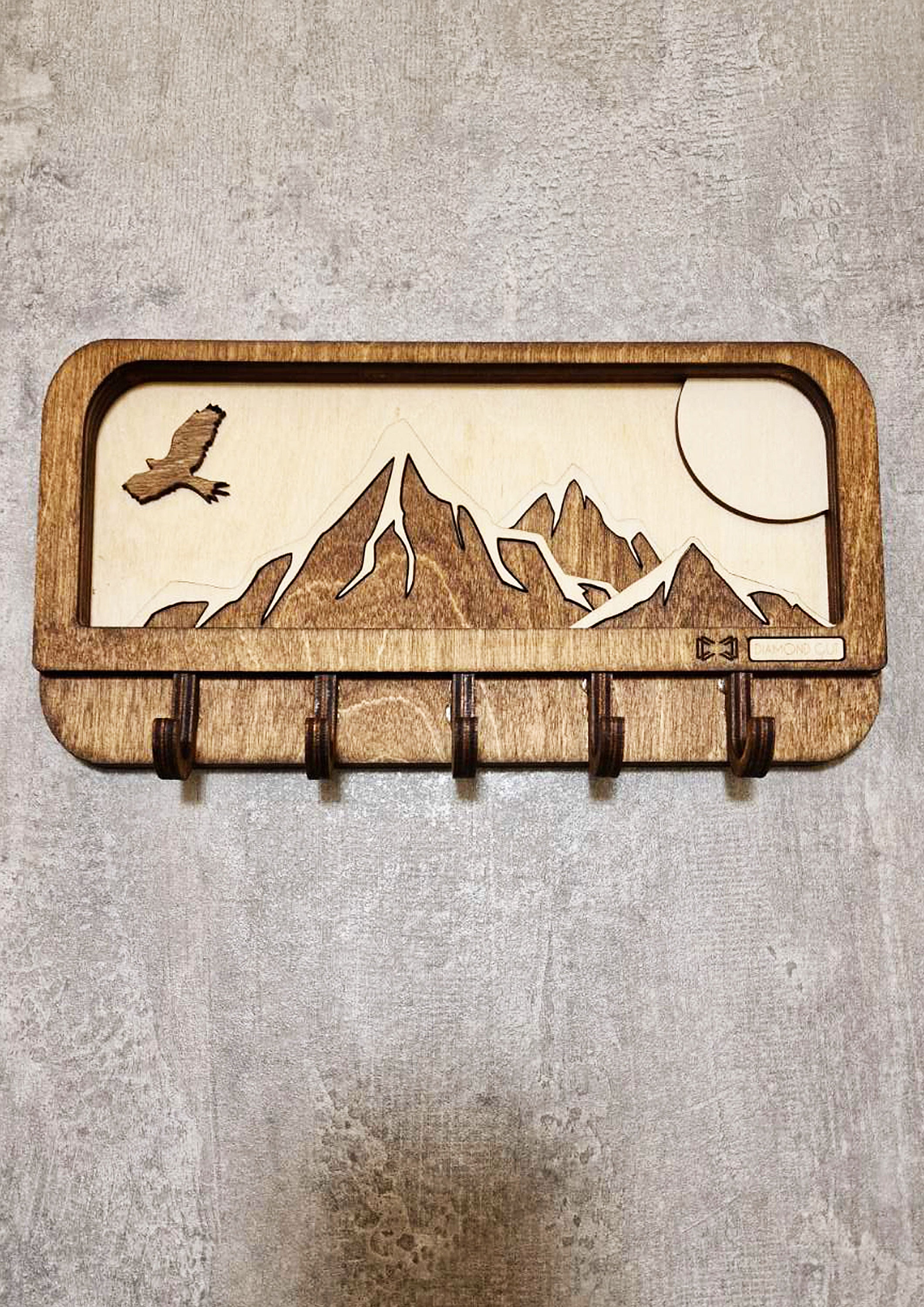 Mountains Wooden Key Holder I Home Decoration I Wall Key Chain - Etsy