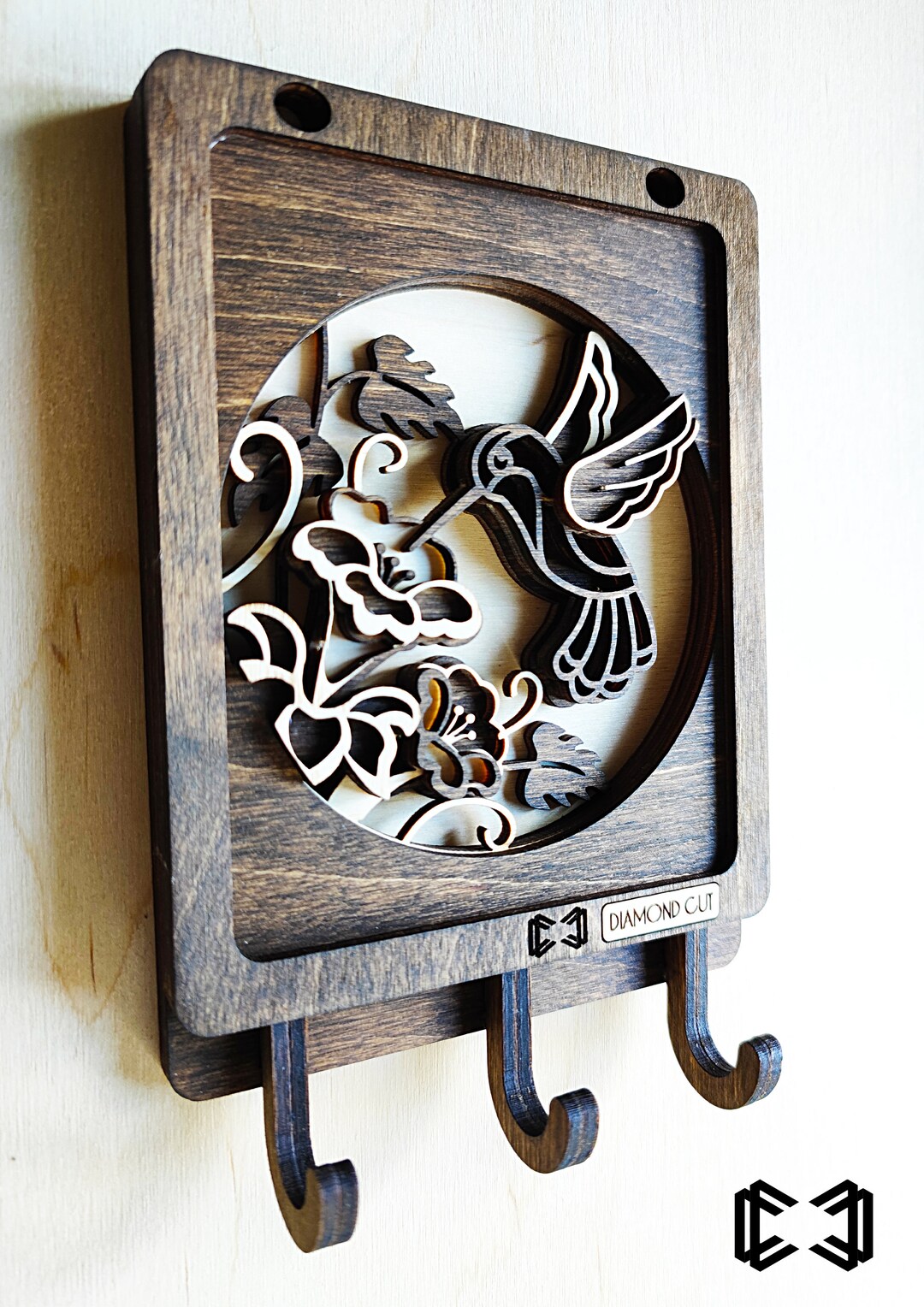 Colibri Home Key Holder I Wooden Key Chain Hanger I Wall Hooks I ...